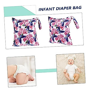 Beatifufu Baby Diaper Bag Extra Large Travel Bag Travel Diaper Bag Storage Bag Baby Wet Bag Diaper Wet Dry Bag Baby Wet Dry Bag Knitted Flat Cloth Blue Cosmetic Bags Organizer Bag