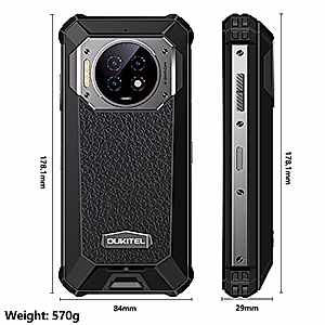 OUKITEL WP19 64MP Camera 8GB+256GB IP68 Waterproof Cellphone, 21000mAh Battery Android 12 Cell Phone, 6.78" HD+ Dual SIM 4G Smartphones OTG/NFC