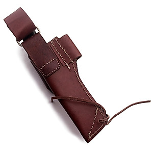 GCS Handmade Micarta Handle D2 Tool Steel Tactical Hunting Knife with leather sheath Full tang blade designed for Hunting & EDC GCS 306