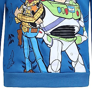 Disney Toy Story Woody and Buzz Lightyear Boys Pullover Hoodie for Toddler, Little and Big Kids