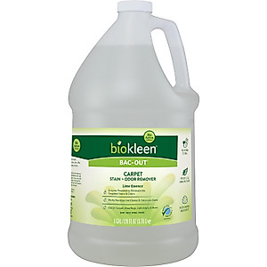 Biokleen Bac-Out Stain Remover for Clothes & Carpet - 128 Ounce - Enzyme, Destroys Stains & Odors Safely, for Pet Stains, Laundry, Diapers, Wine, Carpets - Eco-Friendly, Plant-Based