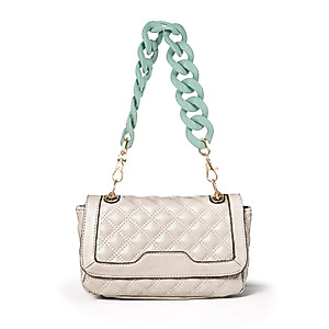 SOIMISS Chain Strap Plastic Purse Chain Bag Chain Strap Short Handbag Strap for Women Handbag Bagre Placement Accessory (Grey)