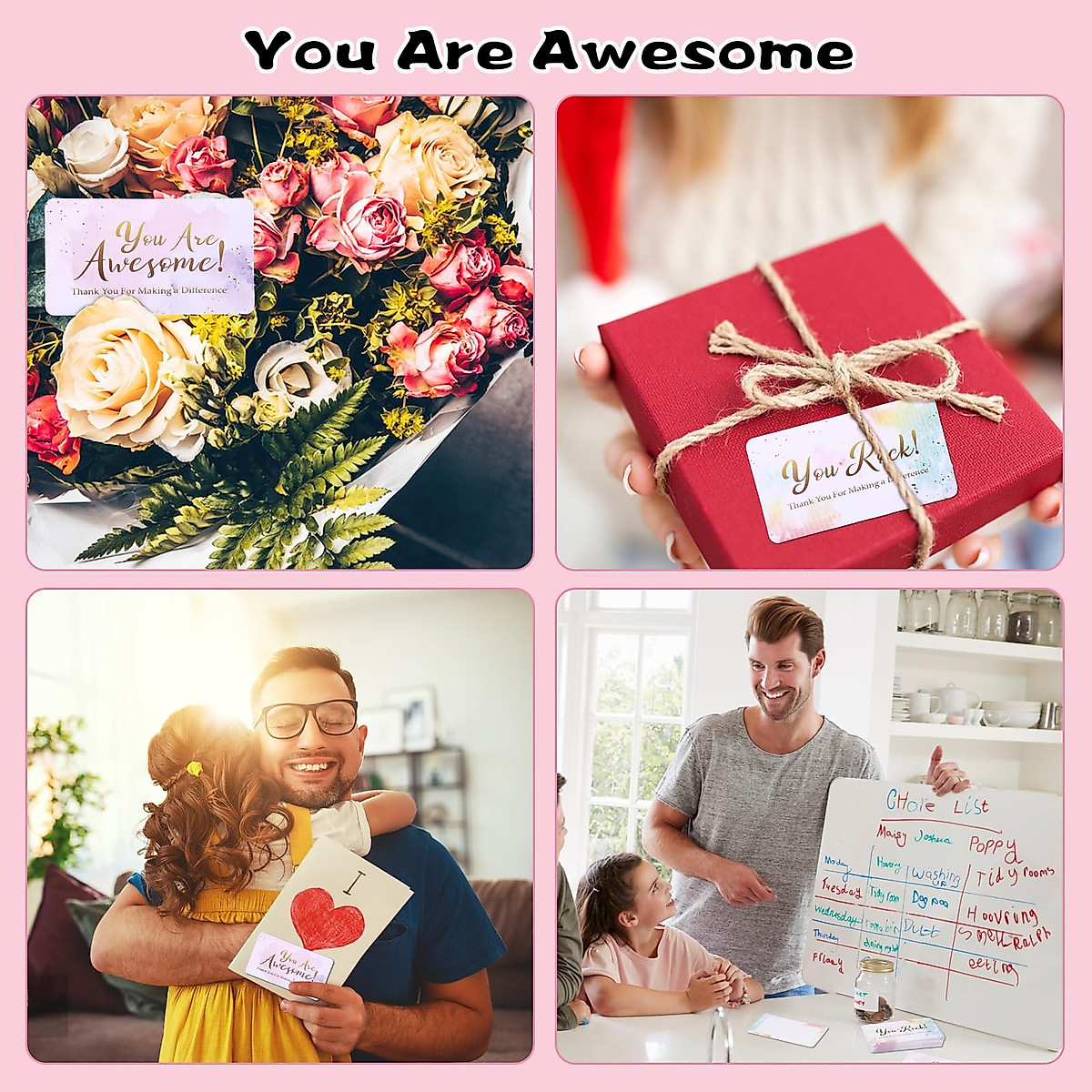 Ouligay 100 Pcs Positive Affirmations Cards For Kids You Are Awesome Cards Bulk Colorful Mini Inspirational Motivational Cards Funny Employee Appreciation Cards Gifts For Students Staff Teachers