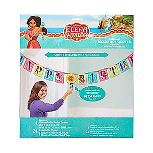 American Greetings Disney Elena of Avalor Party Supplies, Add-an-Age Birthday Party Banner, 1-Count