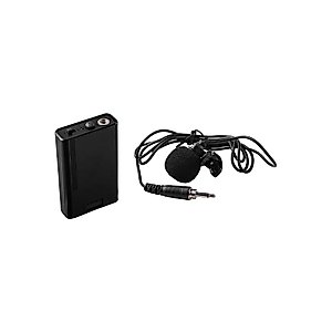 Oklahoma Sound LWM-6 Lectern Wireless Tie-Clip/Lapel/Lavalier Microphone, Designed only for Use with Wireless-Ready Lecterns from Oklahoma Sound (Black)