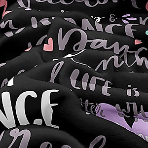 Hippie Graffiti Fleece Throw Blanket,Dance Life All Season Bed Blanket Hip Hop Street Culture Flannel Fuzzy Blanket for Bed Sofa Couch,Bedroom Decor Plush Blanket Baby 40&quot;x50&quot;