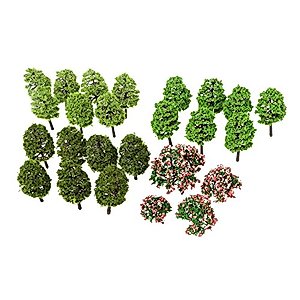 70pcs 3-9cm Model Trees HO Scale Layout, Model Train Scenery Architecture, Railroad ArchitectureModel Train Scenery Architecture, Railroad Architect Diorama Tree for DIY Scenery Landscape, Mixed Color