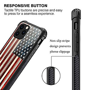 TnXee Case Compatible with iPhone 13 Mini Case, Old Glory Traditional American Flag Pattern Design Case for iPhone 13 Mini Cases for Men Women Case