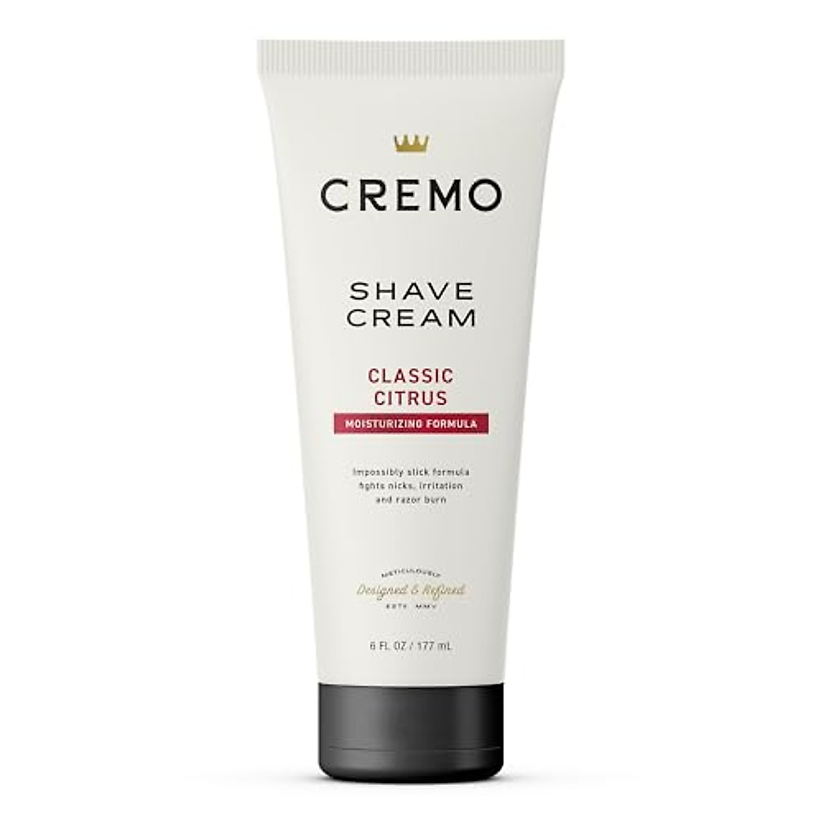 Cremo Barber Grade Original Shave Cream, Astonishingly Superior Ultra-Slick Shaving Cream for Men, Fights Nicks, Cuts and Razor Burn, 6 Fl Oz