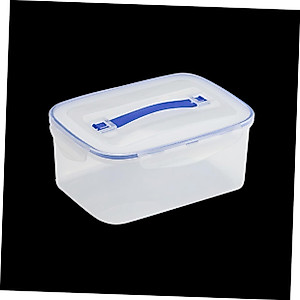 DECHOUS Refrigerator Rectangular Food Boxes Box Food Container with Lid Food Container Wit Hhandle With Cover Set Portable Container
