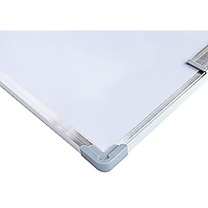 BalanceFrom Magnetic Whiteboard Dry Erase Board Silver Aluminum Frame with Eraser and Marker Pen, Multiple Sizes