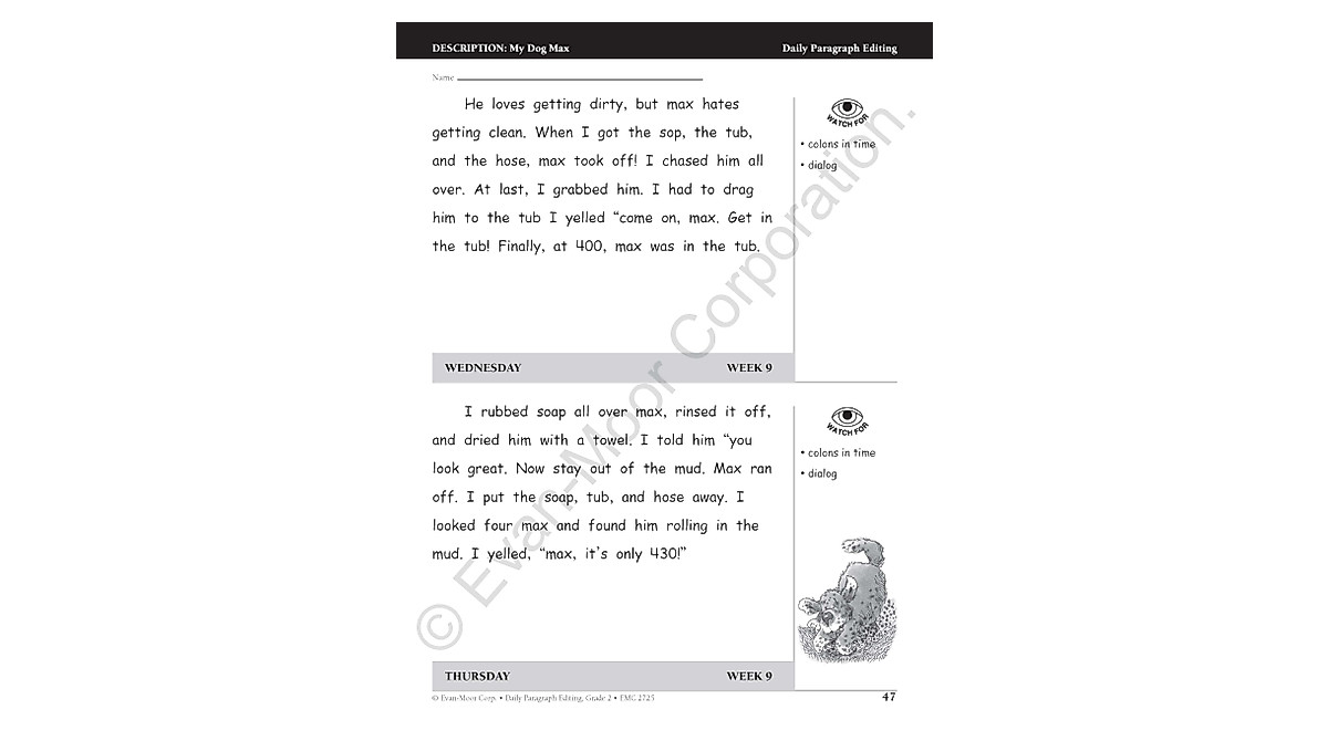 Daily Paragraph Editing for Grade 2 – Teacher Edition