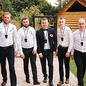 20 Pack Bachelor Shot Glass Necklace Bulk Groom Team Shot Cups with Beaded Necklace Bachelorette Bridal Shower Party Favors Supplies Wedding Proposal Gifts for Men Groomsman, Black