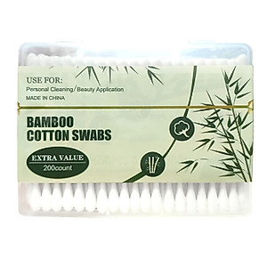 5 Packs Bamboo Cotton Swabs, Wooden Cotton Swabs 1000pcs