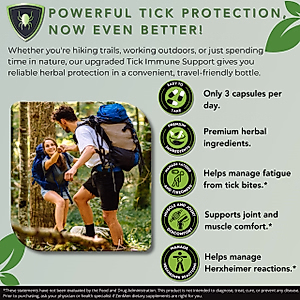 Zenmen Tick Immune Support Supplement - Improved Formula - Japanese Knotweed, Cat's Claw, Chinese Skullcap, Cryptolepis Sanguinolenta, Sweet Wormwood - 90 Vegan Capsules, Made in The USA