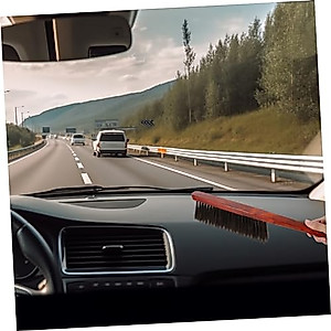 OSOLADY Upholstery Brush The Pet Wood Handheld Broom Brown Clothes Brush Whisk Brooms Small Hand