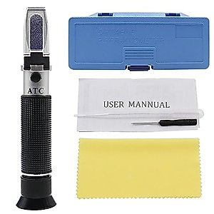 Handheld Salinity Refractometer For Aquarium 0 To Salinometer Portable SeaWater Concentration Tester Meter ATC