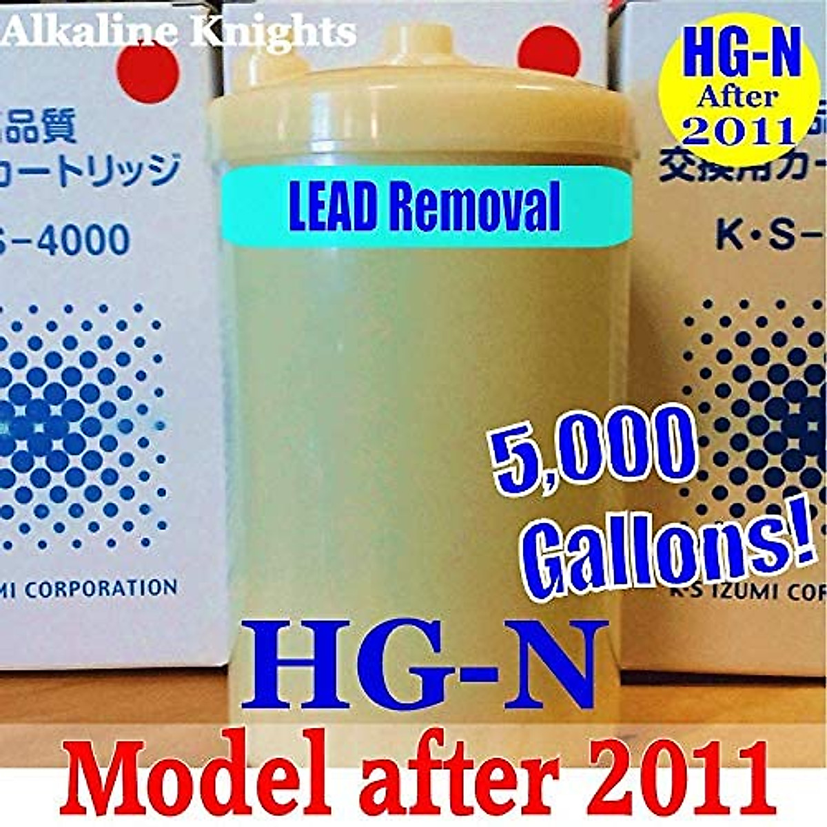 Japan Made HG-N Type Premium Grade Lead Removal Compatible Alkaline Water Filter (Not Compatible with Original HG Type Model Sold Before 2010)
