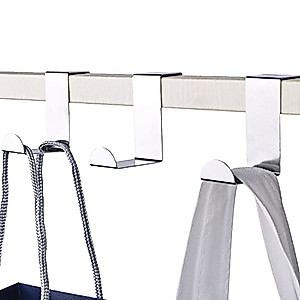 Ldirect 5 Pcs Z Shaped Hooks Hangers Stainless Steel Hanging Hooks Hangers for Kitchen, Bathroom