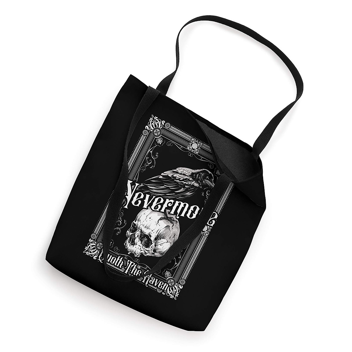 Edgar Allan Poe Nevermore Quoth The Raven Tote Bag