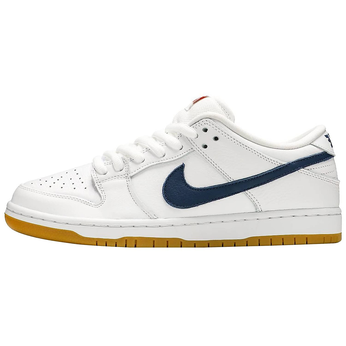 Nike Mens SB Dunk Low Pro Iso CZ2249 100 Orange Label - White/Navy - Size 9