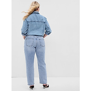 GAP Womens High Rise Loose Jeans Light Wash Christy 32 Reg