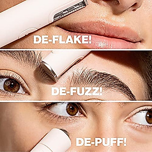 DERMAFLASH Mini Dermaplaning Tool for Precision Peach Fuzz Removal, Blush