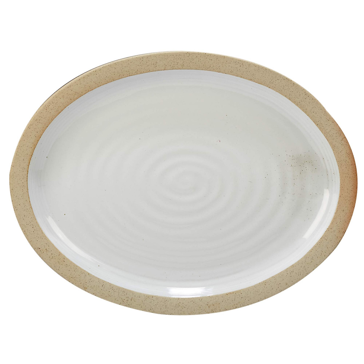 Certified International Artisan Oval Platter, 16" x 12" Servware, Serving Accessories, One Size, Multicolored