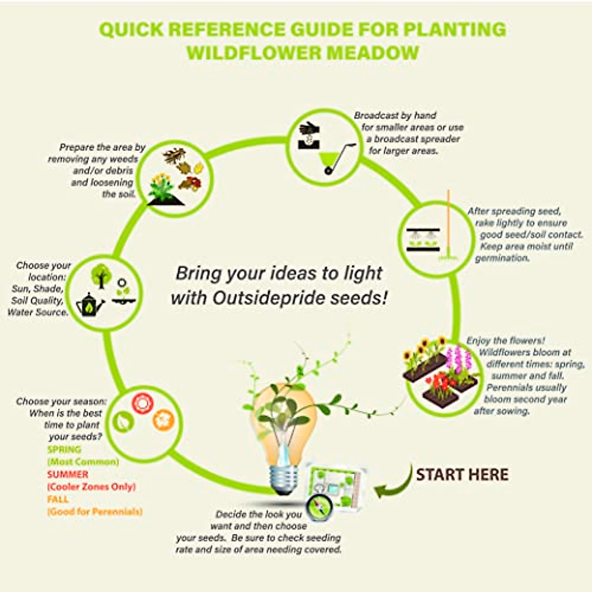 Outsidepride Eschscholzia Californica California Poppy Native Garden Wild Flower Seed - 1/4 LB