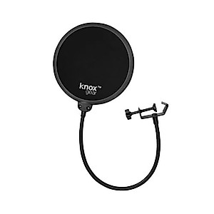 Blue Microphones Yeti USB Microphone (Blackout) Bundle with Knox Gear Headphones and Pop Filter (3 Items)