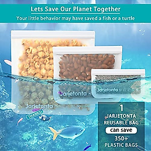 Reusable Storage Bags,10 Pack Reusable Food Container Bags Sets BPA Free Freezer Bags,2 Food Storage Gallon Bags,4 Leakproof Sandwich Bags and 4 Kids Snack Bags,Resealable Silicone for Meat Fruit