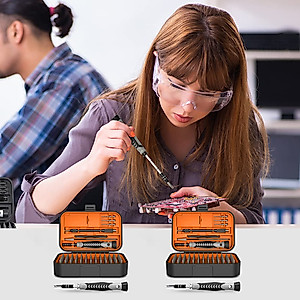 YAOASEN Precision Screwdriver Set, 132 in 1 Small Screwdriver Set with 120 Bits, Tri-Wing, Hex, Torx, for Electronics Item, Craftsman, MacBook, Phone, PS4, Game Console, Watch, Eyeglasses, Xbox, DIY