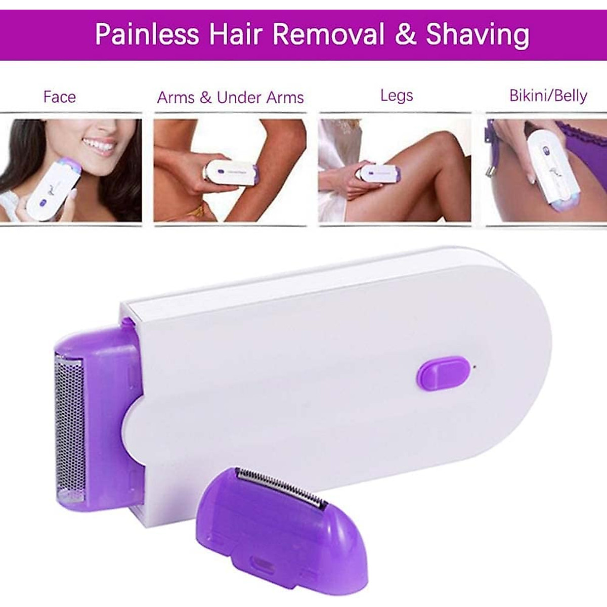 Focusothing Silky Smooth Hair Eraser,Laser Lhaver for Women, Painless Hair Removal,Light Technology Hair Remove,Silky Smooth Hair Eraser Laser,Apply to Any Part of The Body (1*Epilators)