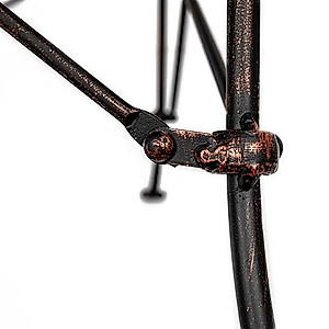 Creative Co-op HD6145 Rectangle Metal Accent Table, 27", Bronze