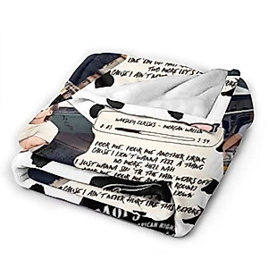 Morgan Wallen Blanket Soft Music Album Cover Print Throw Blanket Lightweight Cozy Flannel Blankets and Throws for Sofa Living Room Bed Pop Singer Fans Gifts 50x40 in