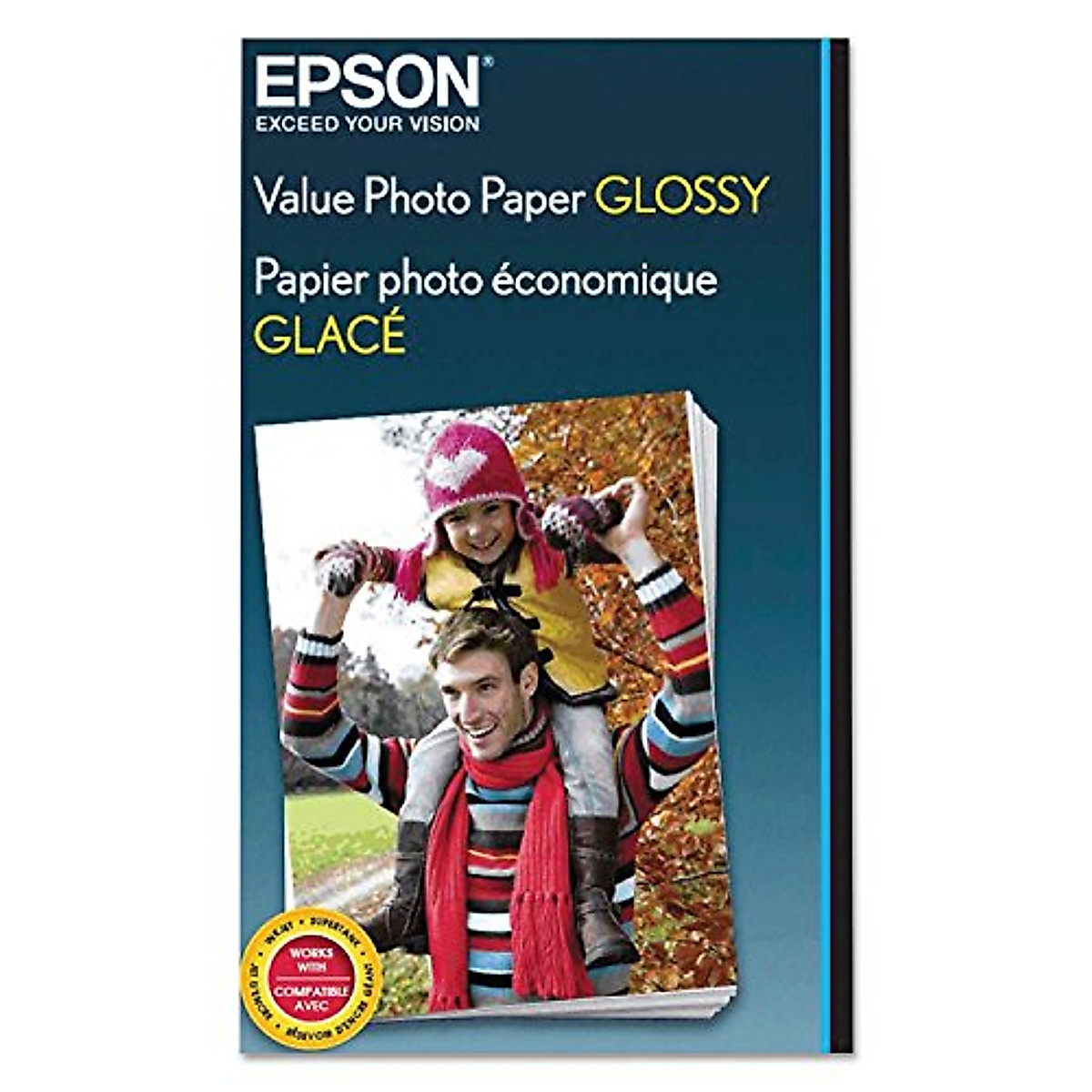 Epson Value Photo Paper Glossy, 4"x6", 100 Sheets (S400034)