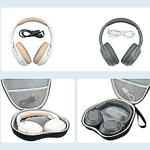 XBERSTAR Headphones Case Compatible with Edifier W820NB Replacement Hard Shell Travel Carrying Bag forEdifier W820NB (Black)