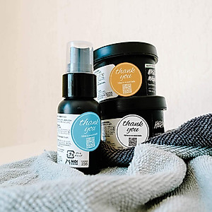 DISONTAG 1.5",1000 pcs Thank You QR Stickers Roll,for Small Business,Guide Customers to Social Media,White