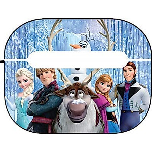Dis-ney Cartoon Collection AirPods Pro Protective case Cover Accessories TPU Material, Full Protection Shock-Proof Cover with Keychain is Compatible with Apple AirPods 3 (Fro-Zen)