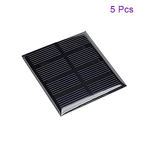DMiotech 5 Pack 2V 160mA 60mm x 60mm Mini Solar Panel Cell for DIY Electric Power Project
