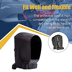 gtpartes NEW Right Angle Impact Wrench Protective Rubber Boot Compatible with Milwaukee 49-16-2564 M12