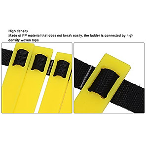plplaaoo Agile Ladder Football Step Training Rope Ladder Agile Training Speed Ladder with Scale 6m 12 Rungs Workout Ladder for Ground Ladder Drills Speed Training Kit Set for Soccer Boxing Footwork