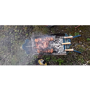 Onlyfire 6004 Grill Rotisserie Meat Forks(1-Pair)- Fits 5/16 Inch Square Spit Rods