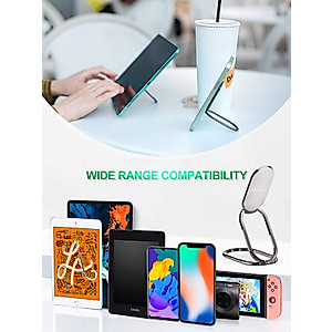 Phone Ring Holder Finger Kickstand 360°Rotation Cellphone Back Grip Foldable Cell Phone Stand for Desk Compatible with iPhone iPad Smartphones Tablets (with Universal Magnetic Car Mount)