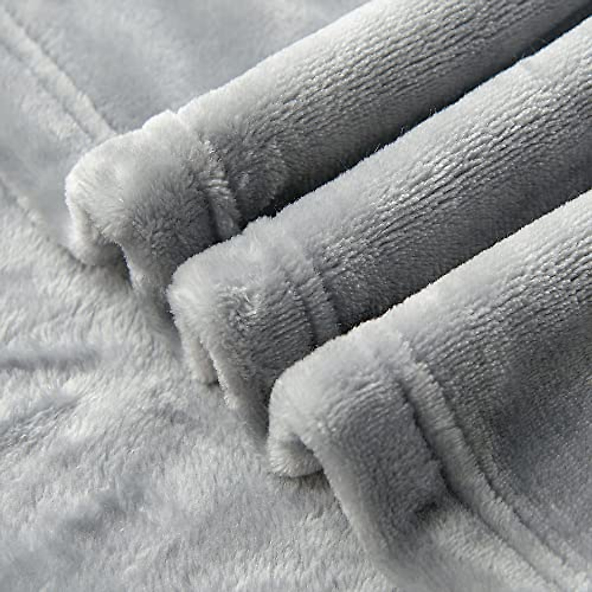 BEDELITE Fleece Wearable Blanket Hoodie with Sleeves and Pocket, Long Oversized Blanket for Women Men&Teen,plush size-Grey 53"x32"