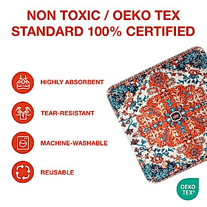 PUPIBOO Washable Pee Pads for Dogs - Super Absorbent Reusable Puppy Training Pads - 100% Waterproof, Leak-Proof & Non-Slip Whelping Pads for Pet Housebreaking