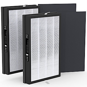 EzLfGre 2-Pack A2 H13 HEPA Replacement Filter, Compatible with Filtrete 3M A2 Room Air Purifier FAP-C02-A2, FAP-C03-A2, FAP-T03-A2, FAP-SC02L, Part No.1150101