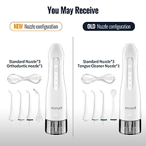 Water Flosser, Teeth Cleaner 330ML 3 Modes Portable Dental Oral Irrigator USB Rechargeable Electric Dental Flosser for Teeth Braces Bridges Care Home Travel