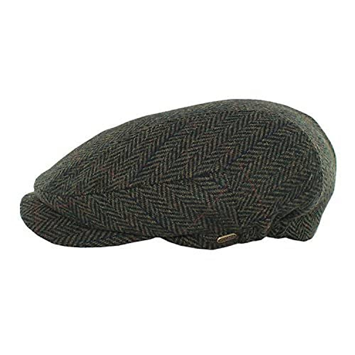 Irish Flat Cap for Men Made in Ireland Kerry Hat 100% Wool Tweed (Small)