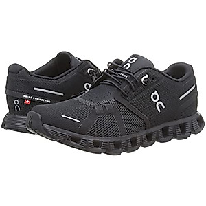 ON Women's Cloud 5 Running Shoes, All Black, 9.5